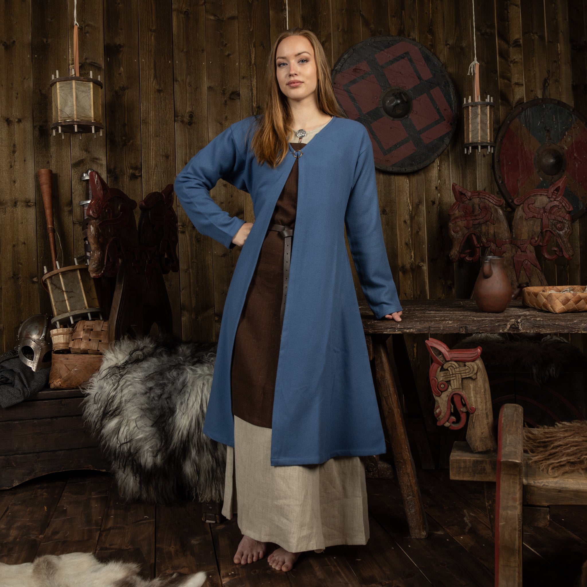 Birka Coat, Blue – Grimfrost Intl