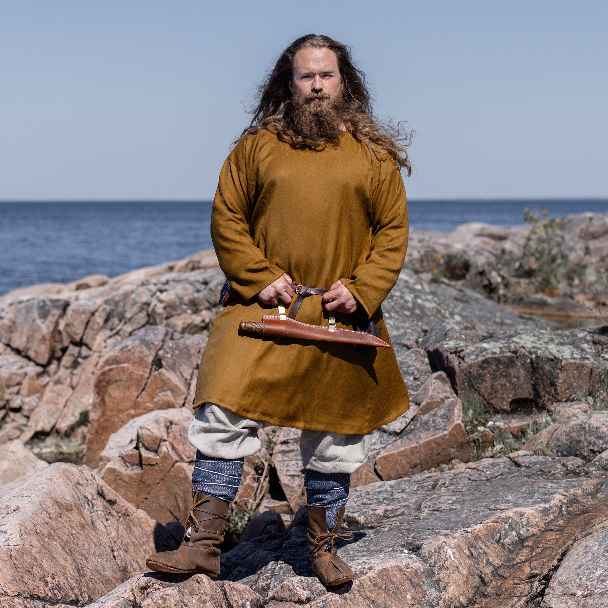 Viking Wool Kyrtill, Mustard – Grimfrost Intl