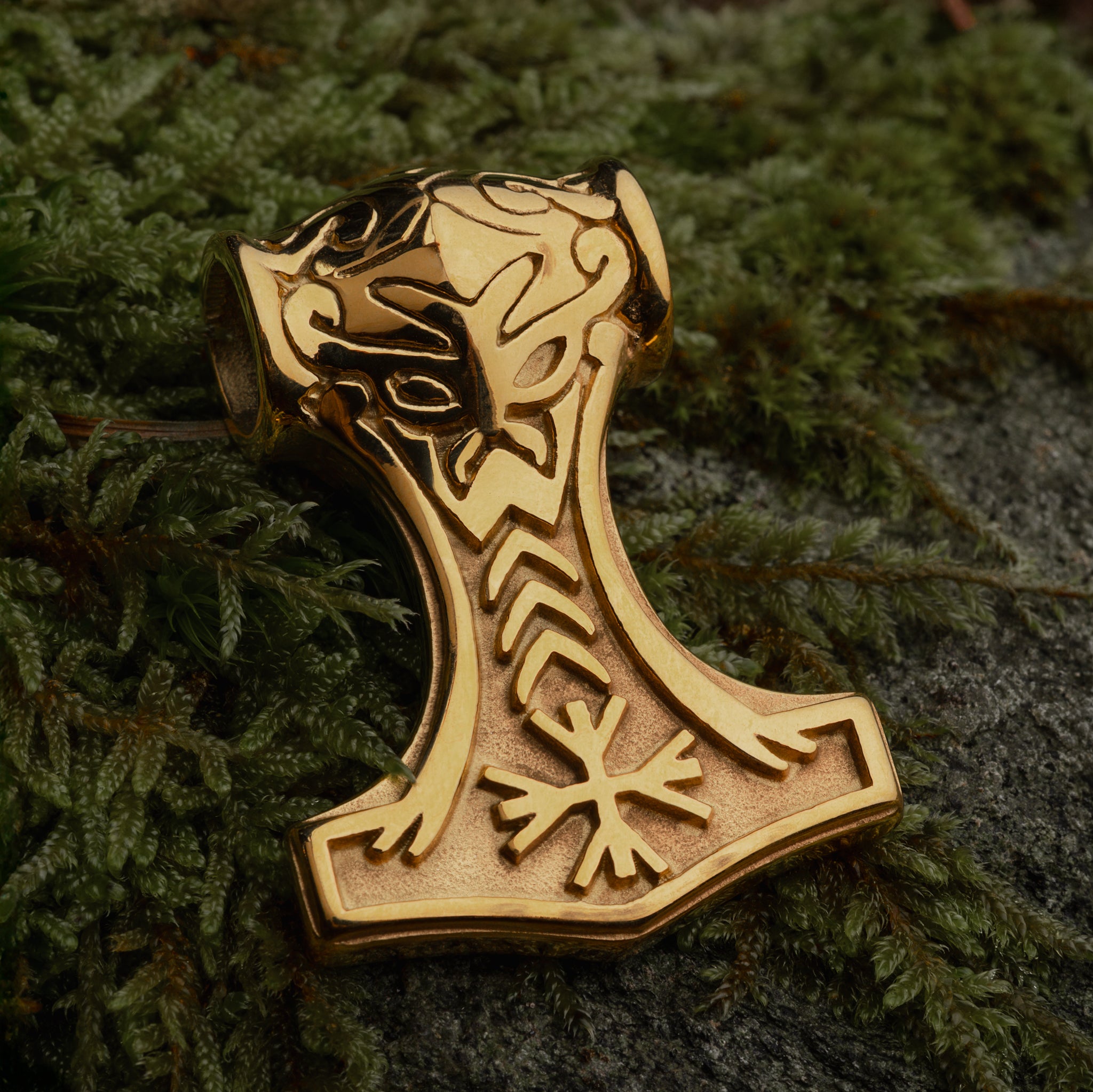 Thor's Hammer of Awe, Gold Plated – Grimfrost Intl