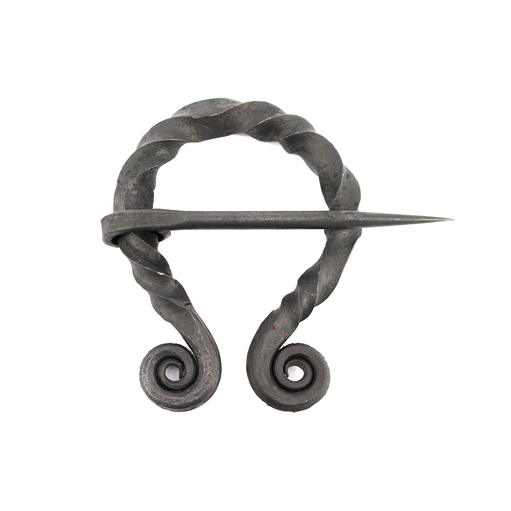 Iron Fibula, Oval Twisted, 90 mm – Grimfrost Intl