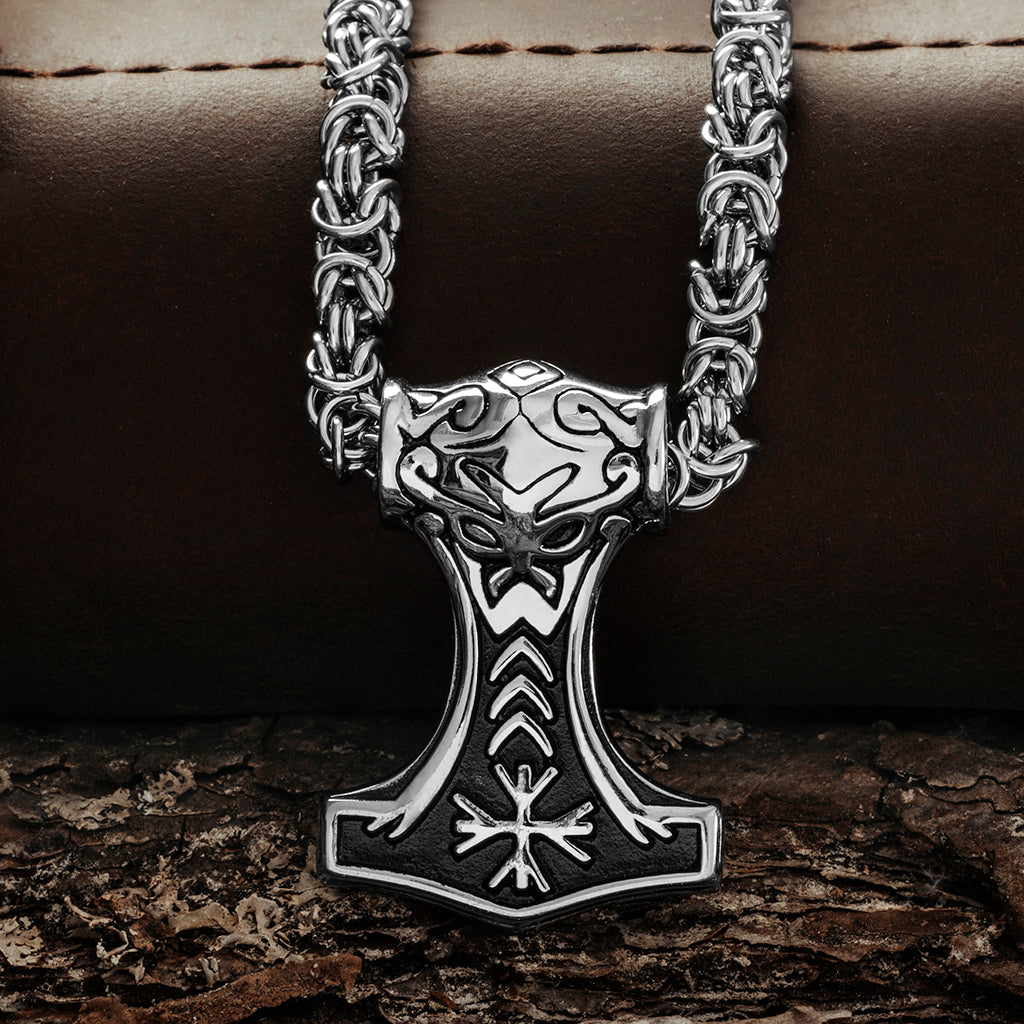 King Chain Mjolnir, Stainless Steel – Grimfrost Intl