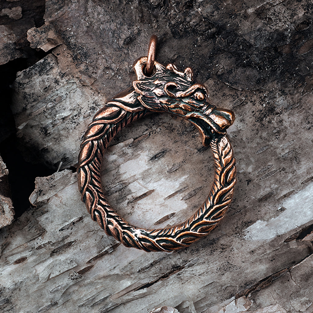 Jörmungandr Amulet, Bronze – Grimfrost Intl