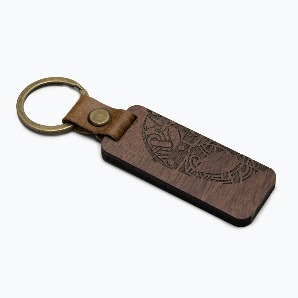 Grimfrost Clan Keychain, Wood – Grimfrost Intl